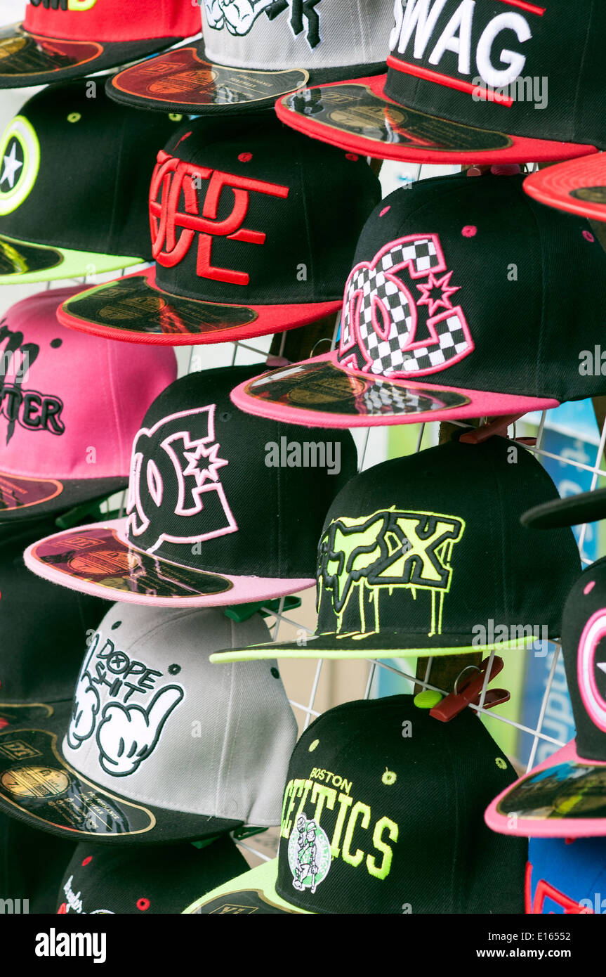 caps on sale, Butuan, Philippines Stock Photo - Alamy