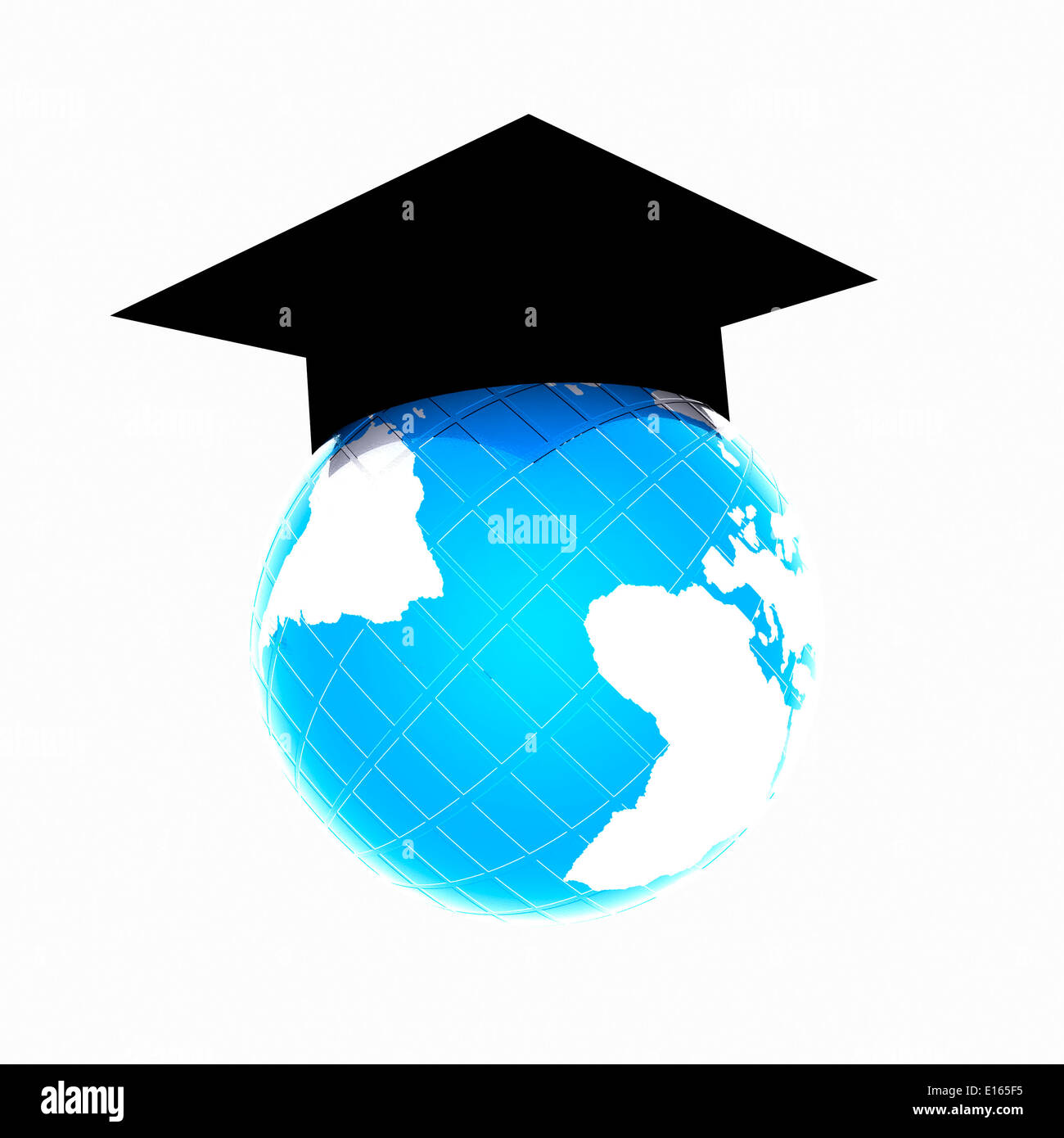Global Education on a white background Stock Photo - Alamy
