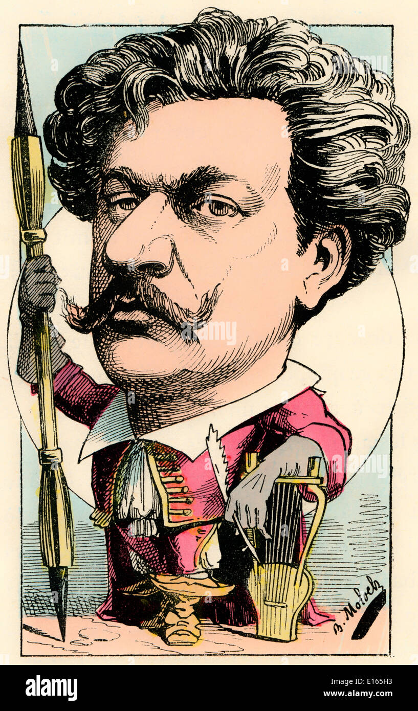 André Gill or Louis-Alexandre Gosset de Guînes, 1840 - 1885, a French ...