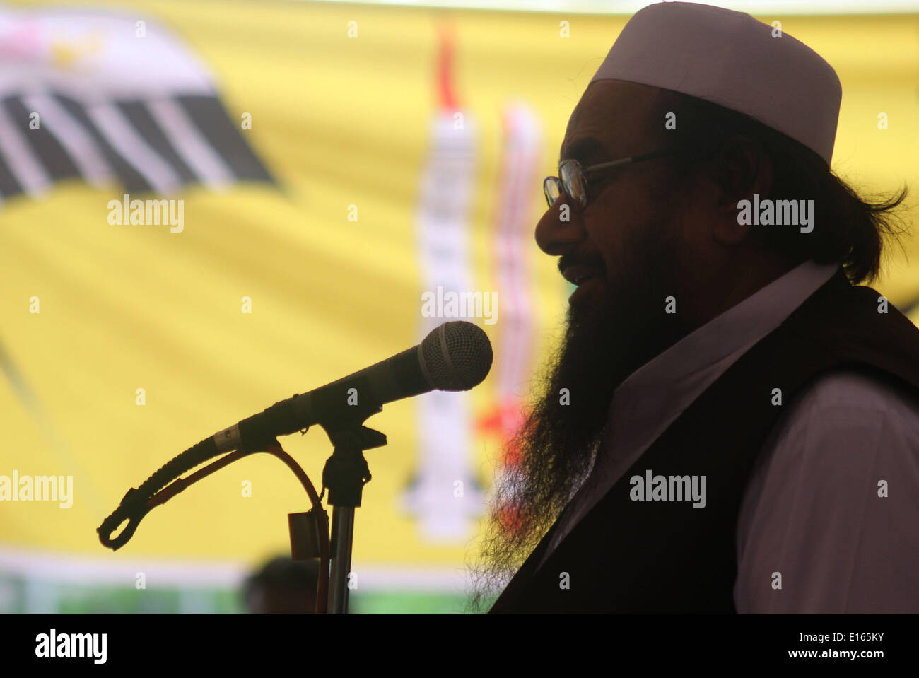 Lahore, Pakistan. 23rd May, 2014. Hafiz Saeed, head of the Pakistani ...