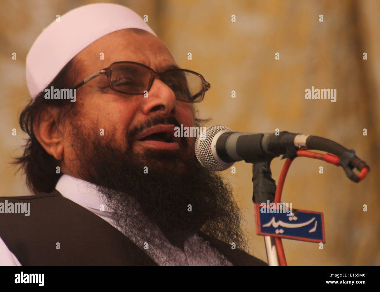 Lahore, Pakistan. 23rd May, 2014. Hafiz Saeed, head of the Pakistani ...