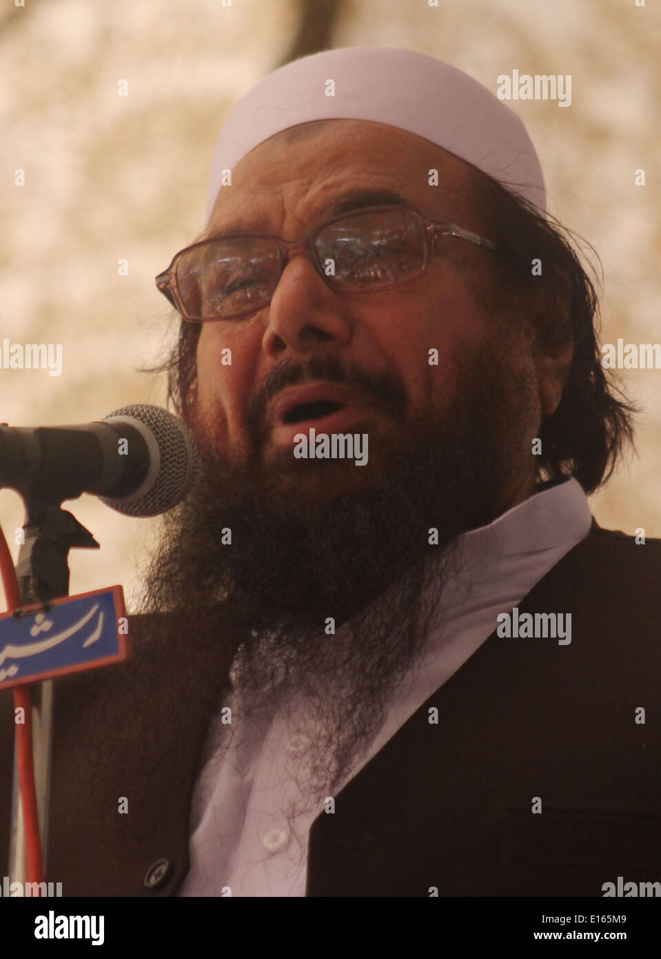 Lahore, Pakistan. 23rd May, 2014. Hafiz Saeed, head of the Pakistani ...