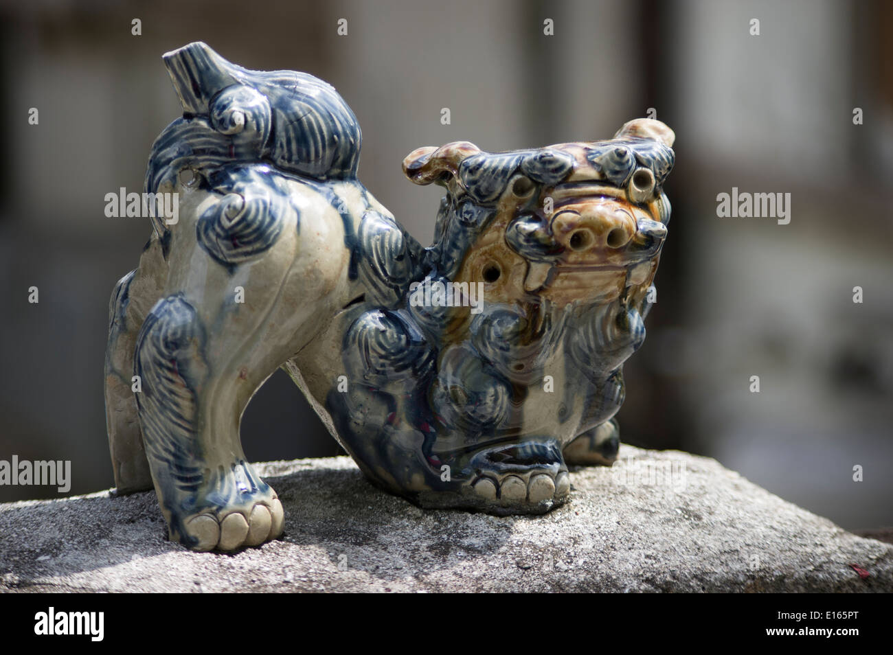 Shisa lion dog talisman on Zamami Island, Kerama Islands, Okinawa ...