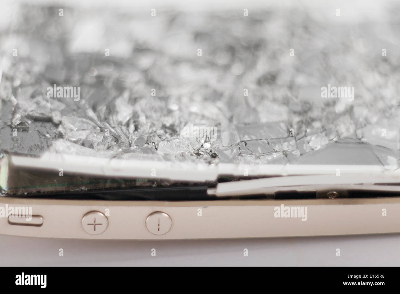 Broken mobile device Stock Photo - Alamy