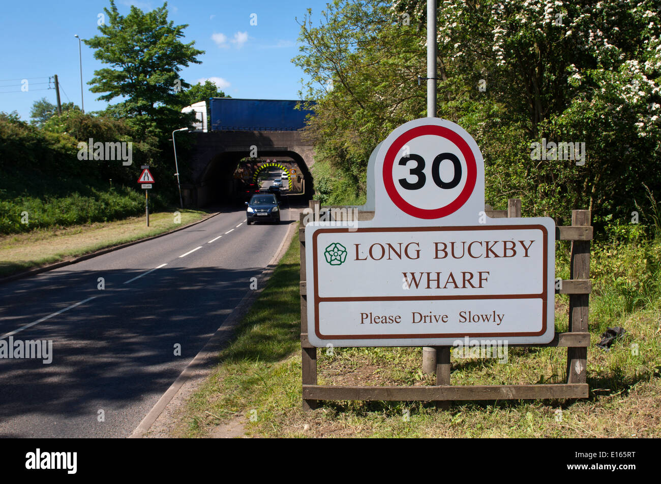 Long Buckby Wharf sign, Northamptonshire, England, UK Stock Photo - Alamy