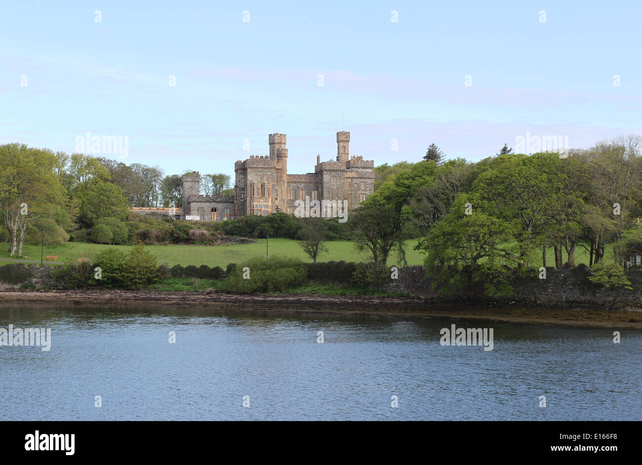 Exterior of Lews Castle Stornoway Isle of Lewis Scotland May 2014 Stock ...
