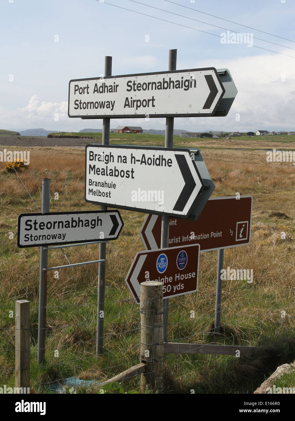 Stornoway airport sign hi-res stock photography and images - Alamy