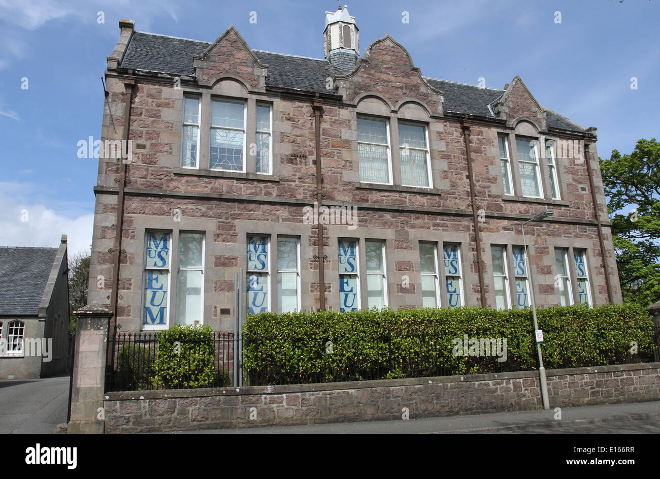 Exterior of Stornoway museum Isle of Lewis Scotland May 2014 Stock ...