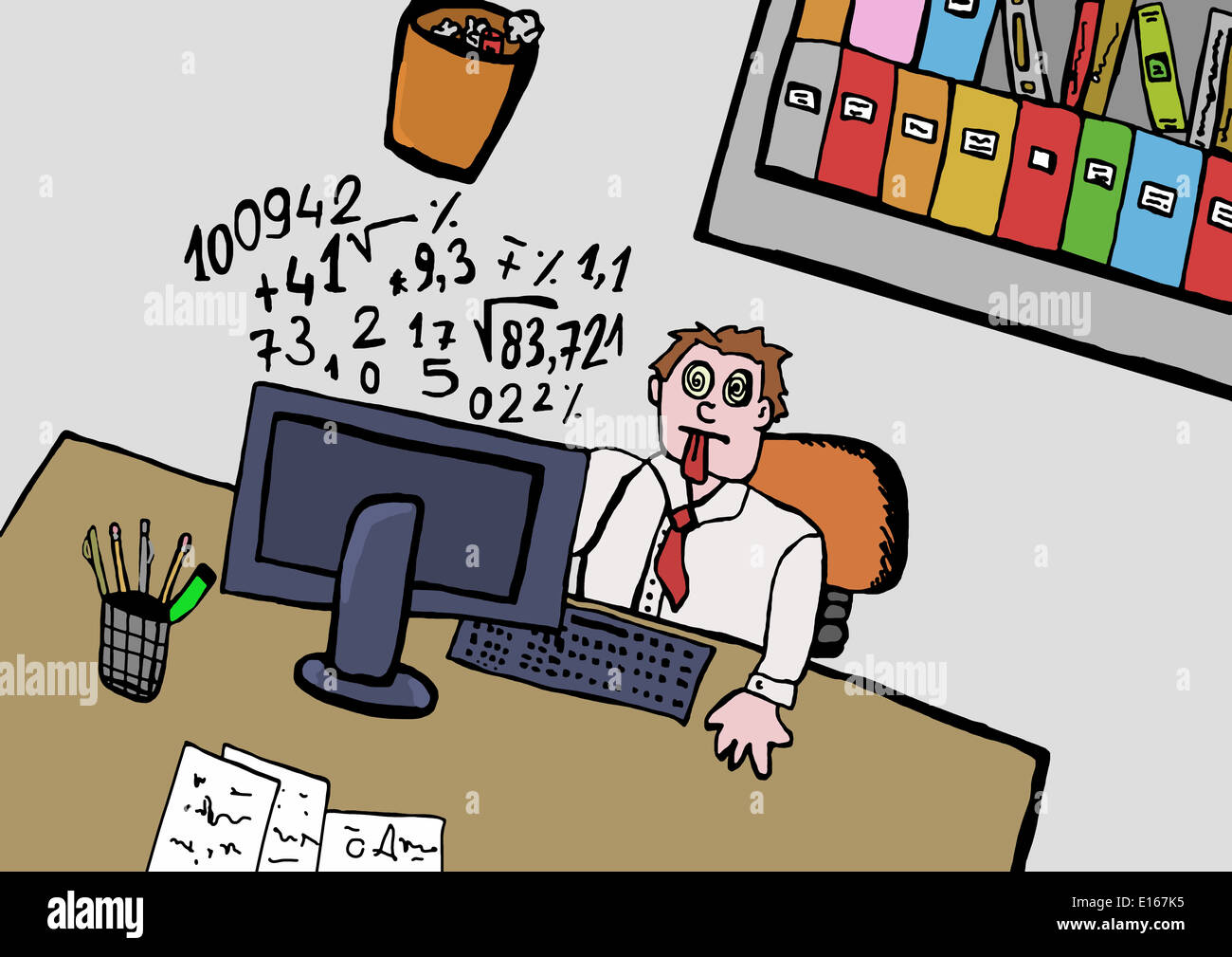 Too much work Stock Photo - Alamy