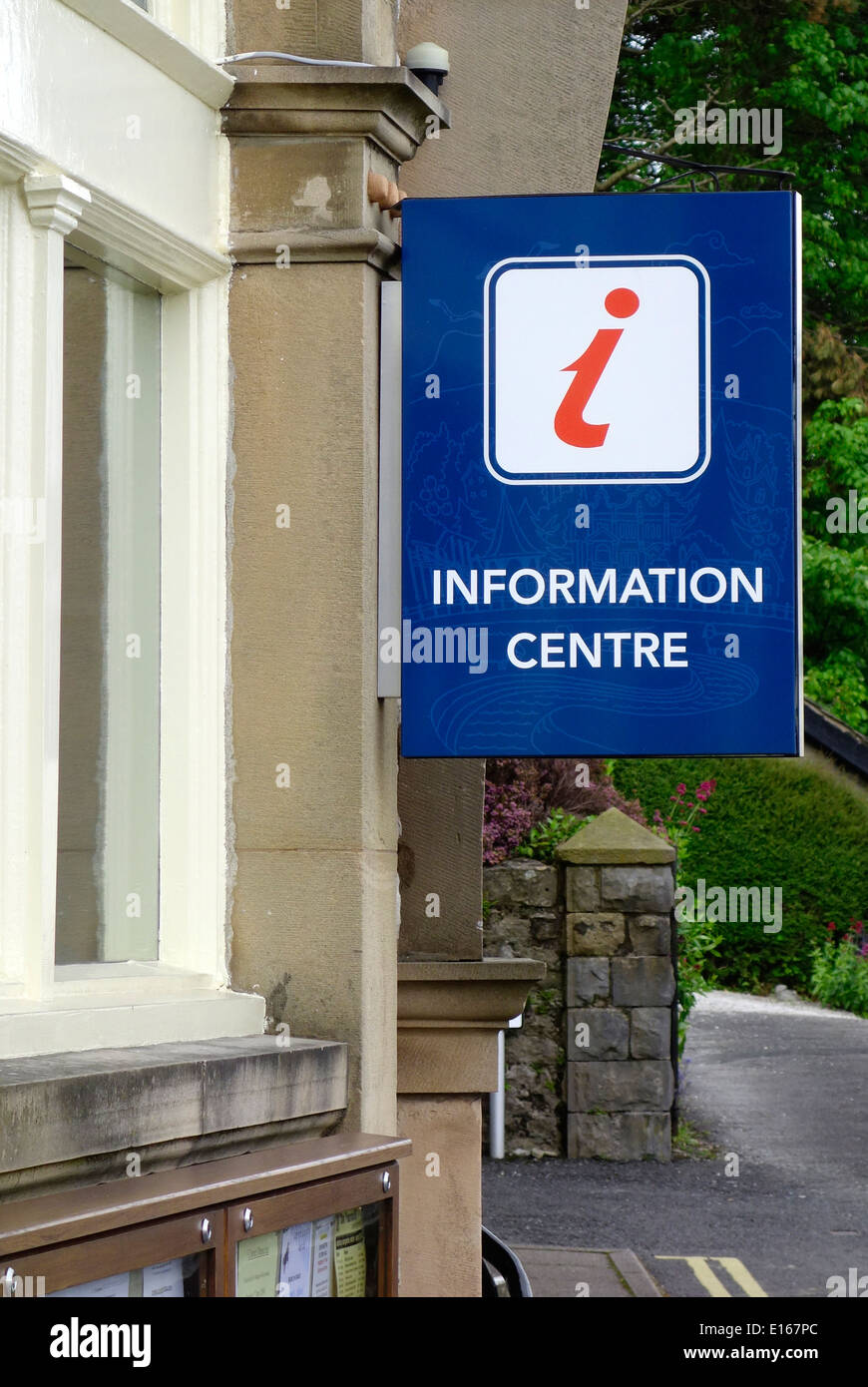 Tourist Information Centre Sign, Grange-Over-Sands, Cumbria, England ...