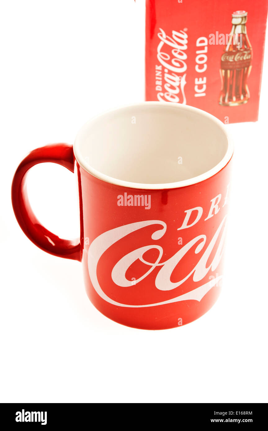 vintage coca cola mug Stock Photo - Alamy