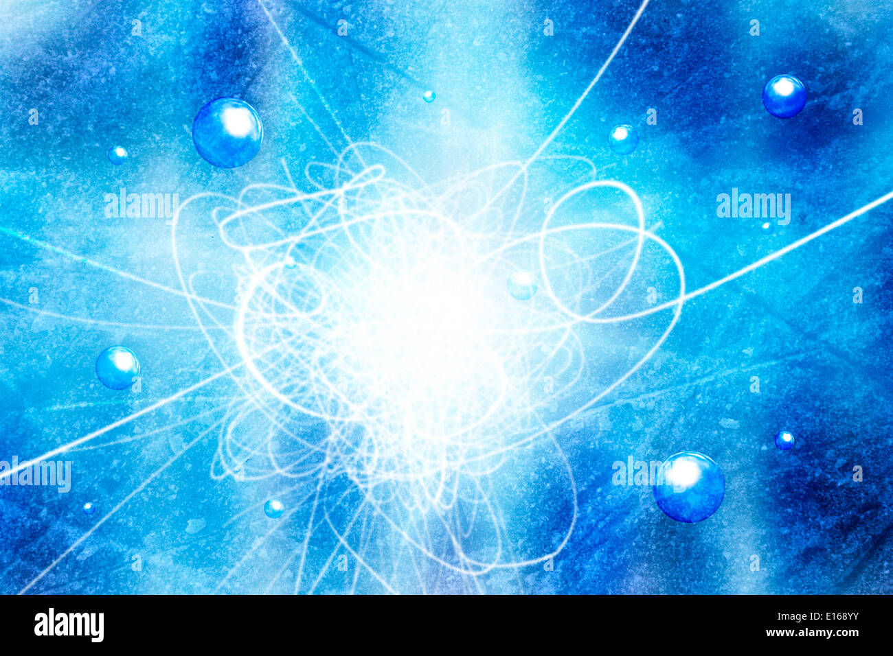 Atoms science background hi-res stock photography and images - Alamy