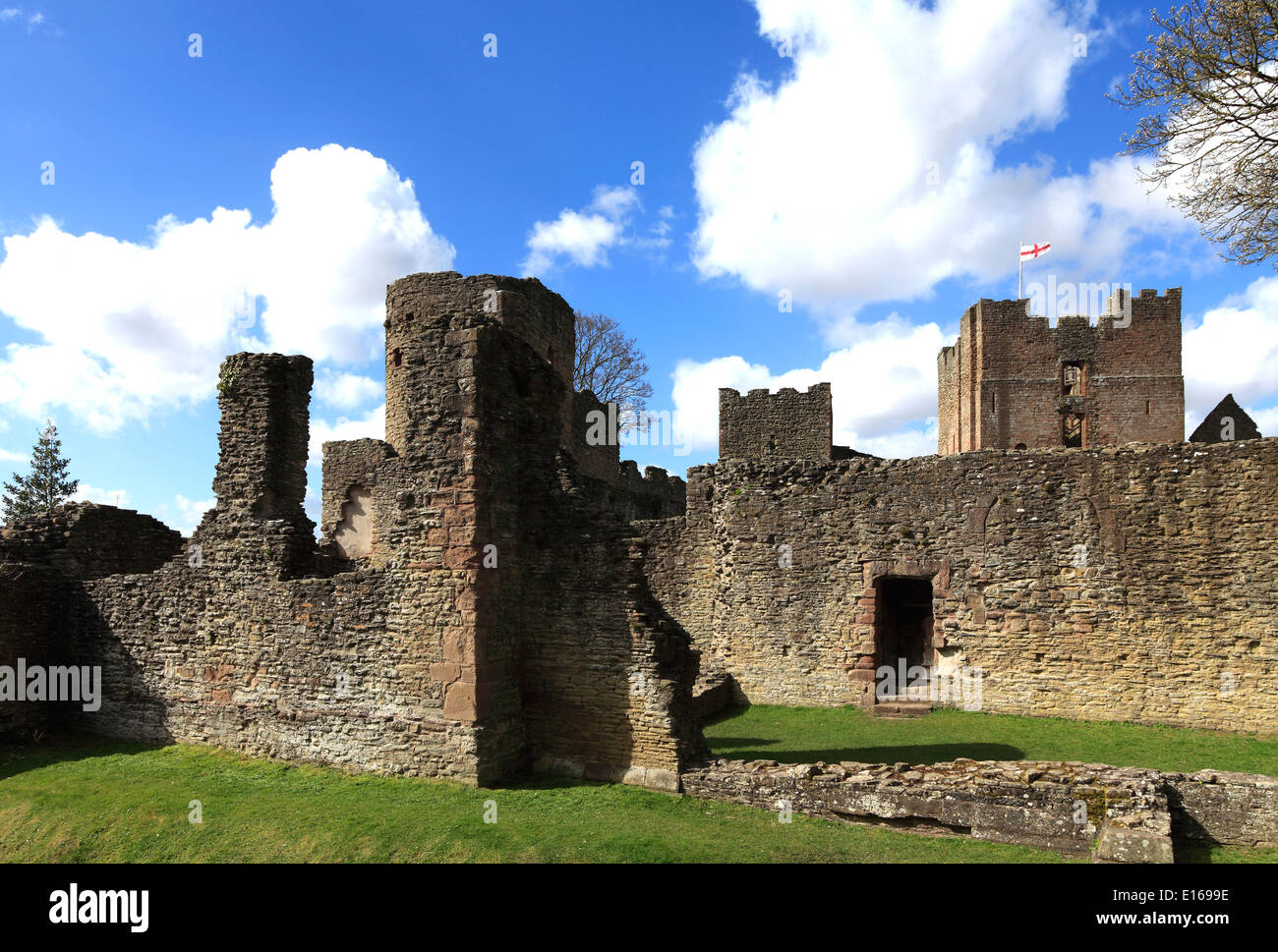 Spring, Ludlow Castle, Ludlow town, Shropshire County, England, UK ...