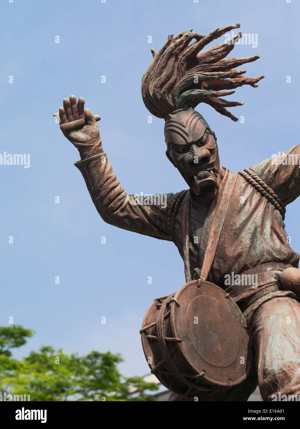 Statue outside of Saga Train Station, Saga Prefecture, Kyushu, Japan ...