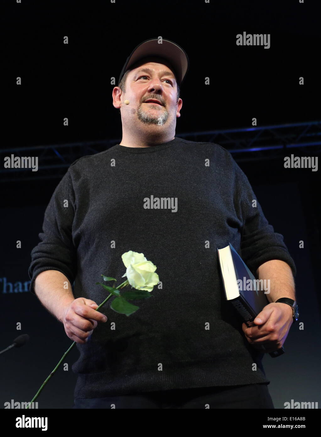 Friday 23 May 2014, Hay on Wye UK Pictured: Comedian Johnny Vegas. Re ...