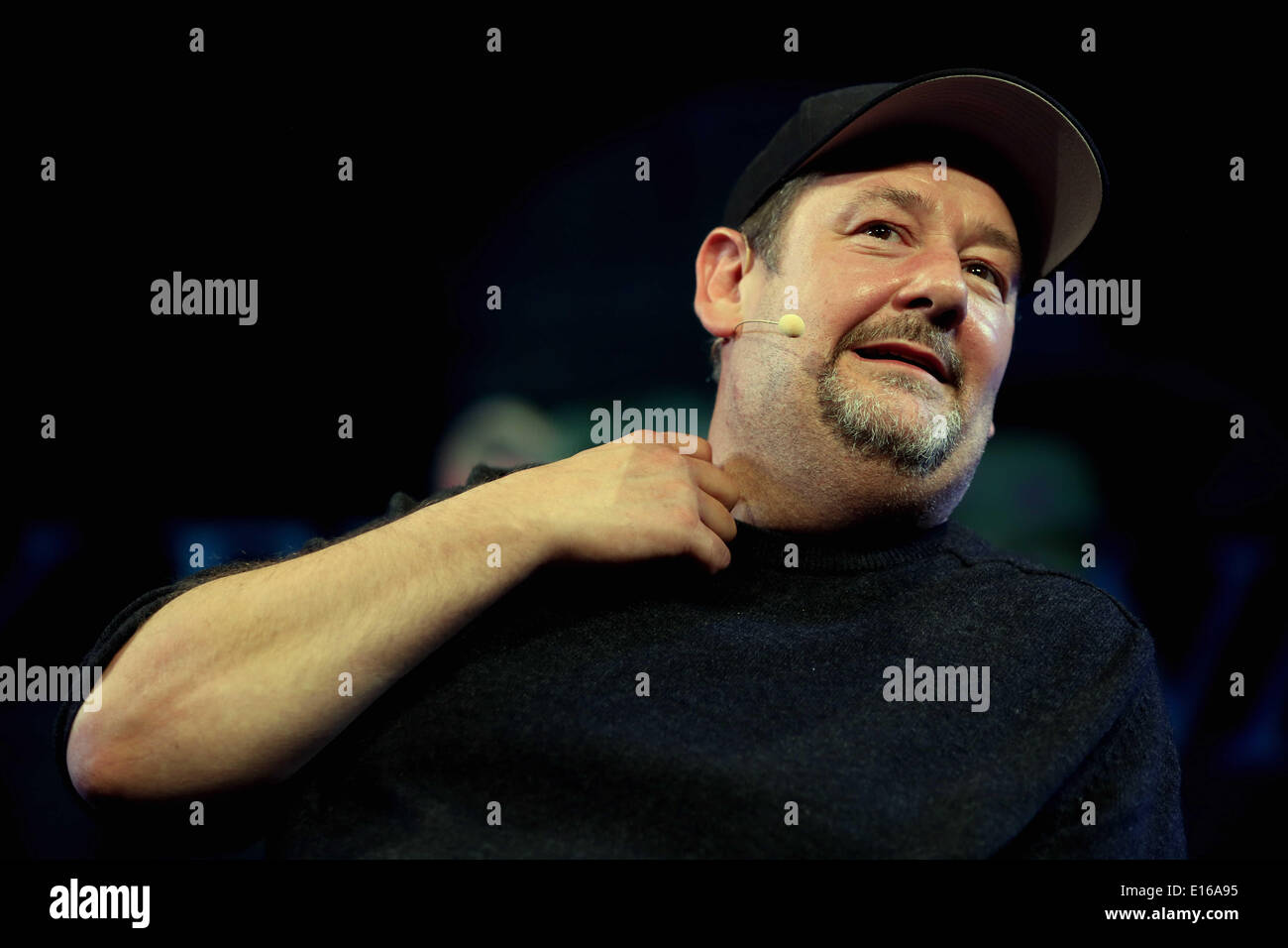 Friday 23 May 2014, Hay on Wye UK Pictured: Comedian Johnny Vegas. Re ...
