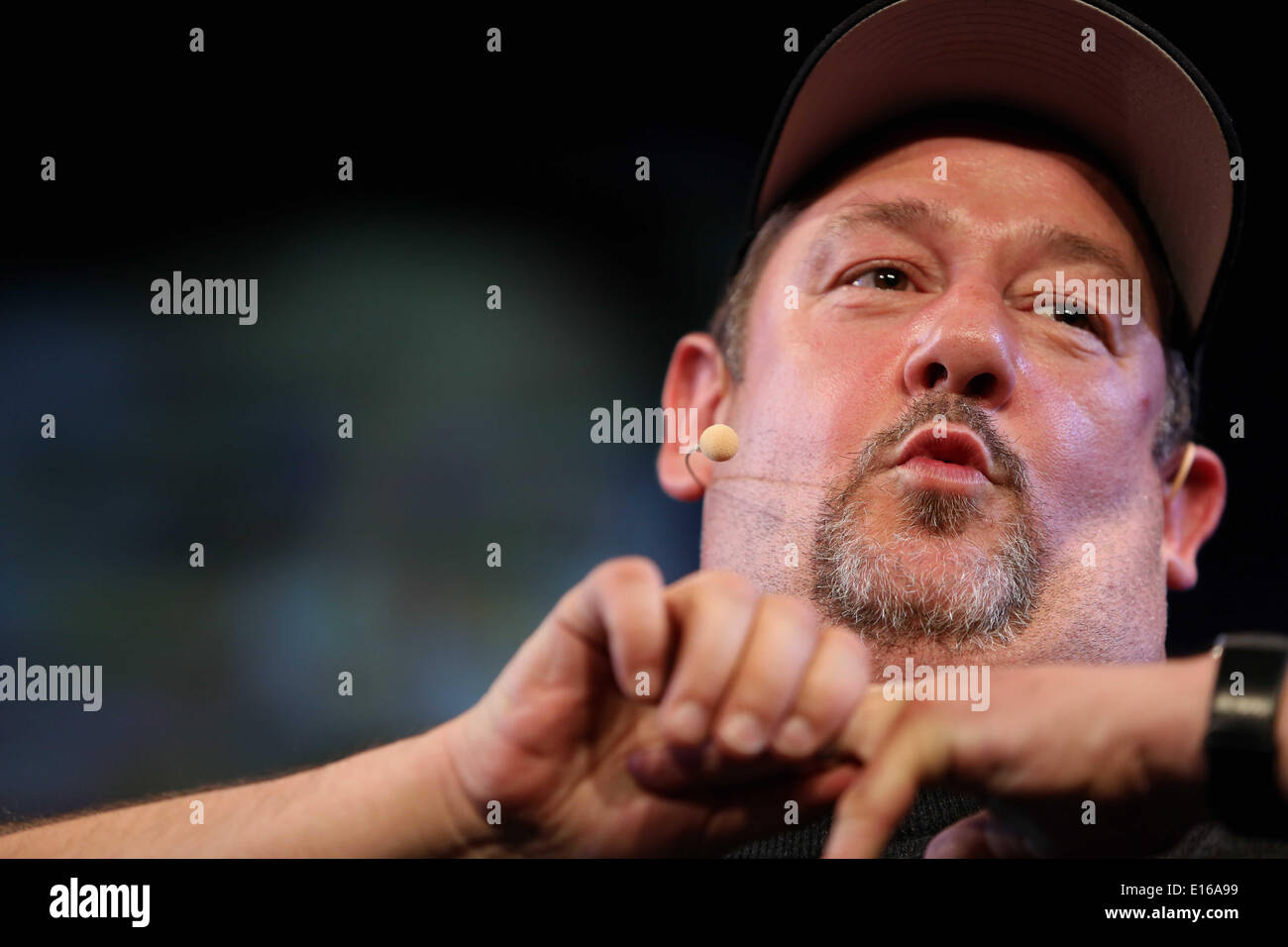 Friday 23 May 2014, Hay on Wye UK Pictured: Comedian Johnny Vegas. Re ...