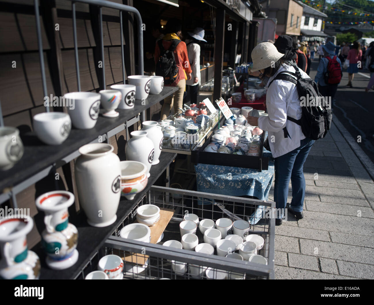 Arita Porcelain Fair, held over Golden Week, in Arita, Saga Prefecture ...