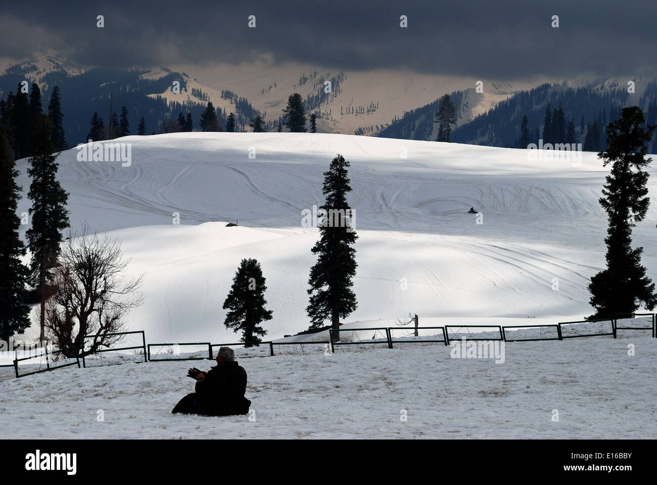 snow landscape from gulmarg,kashmir,india Stock Photo - Alamy
