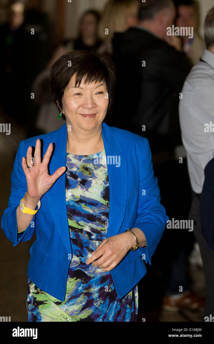 Belfast,UK 23rd May 2014 Anna Lo from the Alliance Party at Local ...