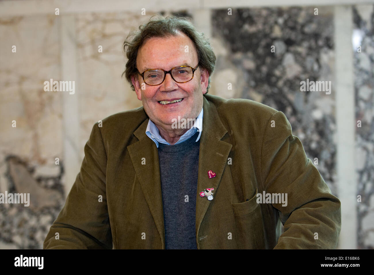Belfast,UK 23rd May 2014 Ex Lord mayor of Belfast Tom Hartley from Sinn ...