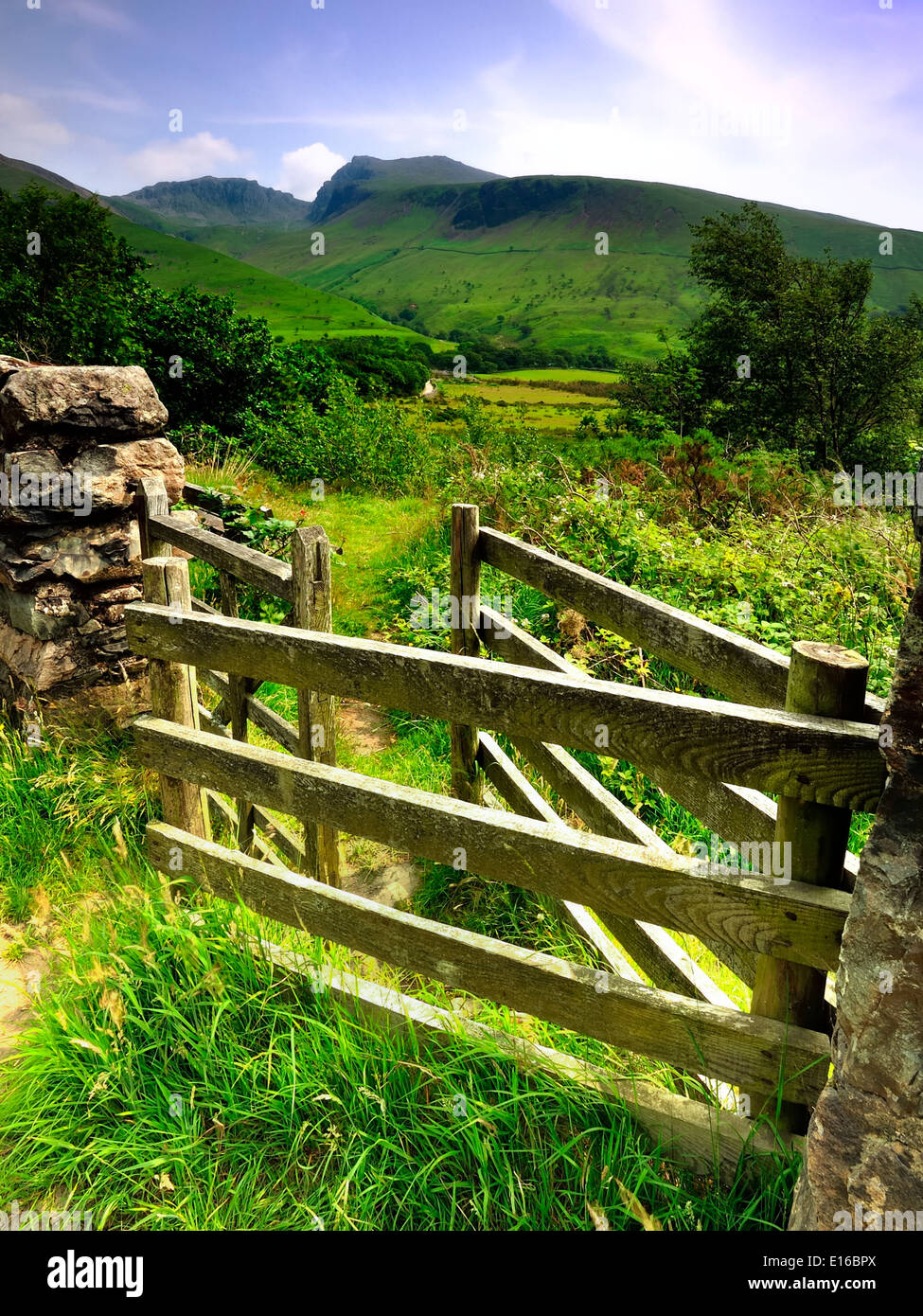 Gate Way to Scafell Pike Stock Photo - Alamy