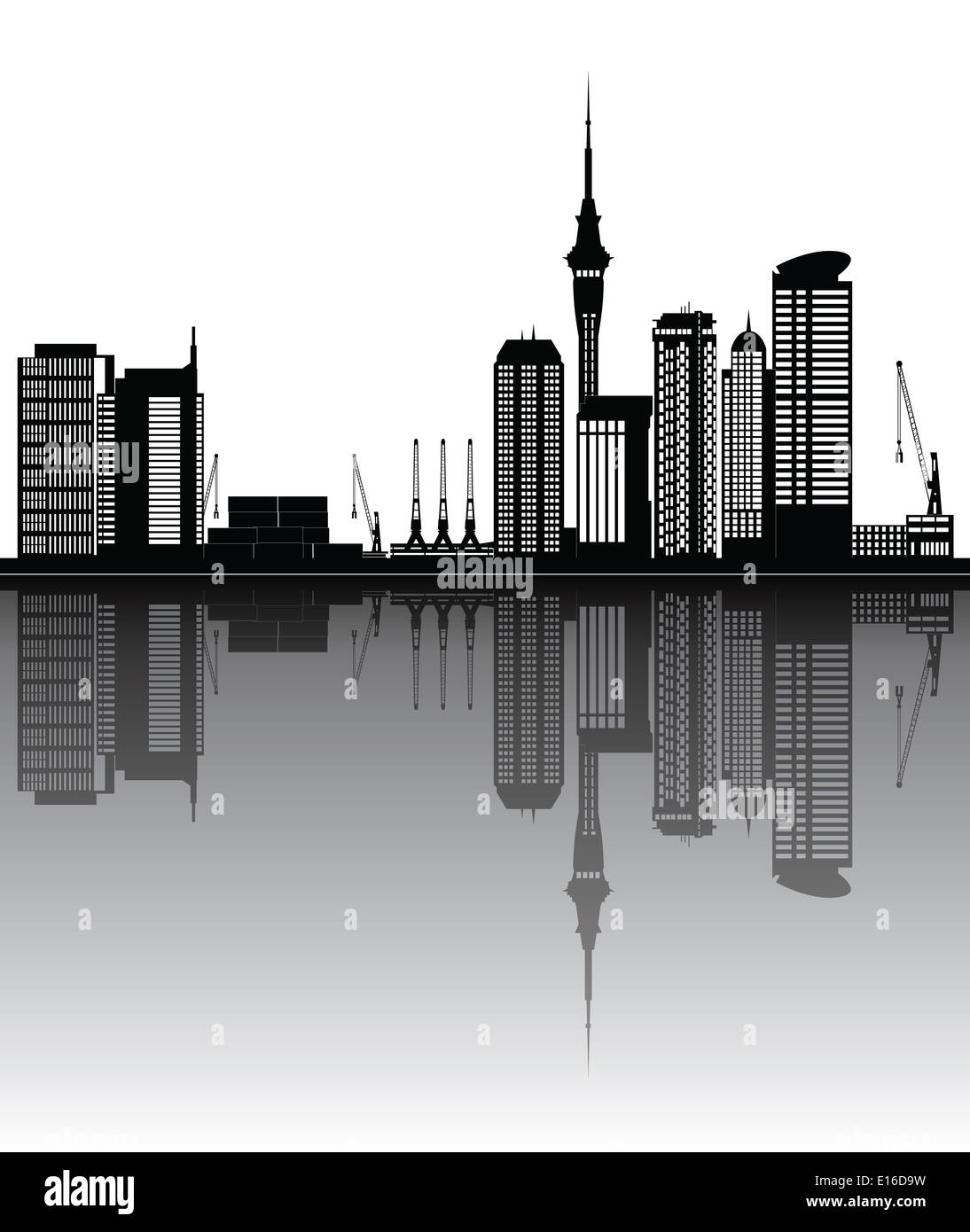 Auckland outline hi-res stock photography and images - Alamy