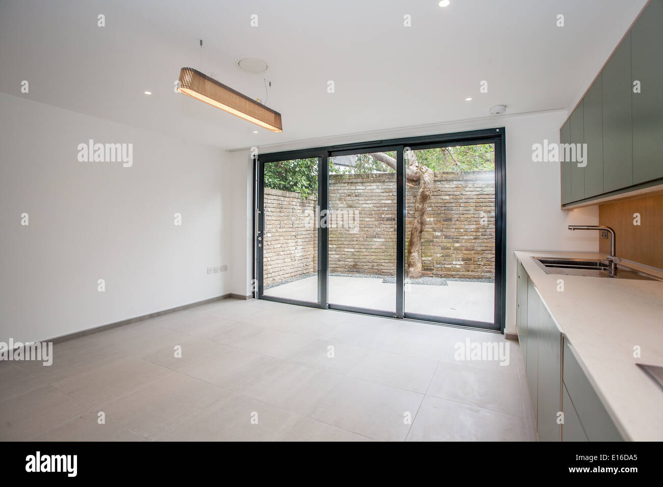 Kitchen in modern home, London, UK Stock Photo - Alamy