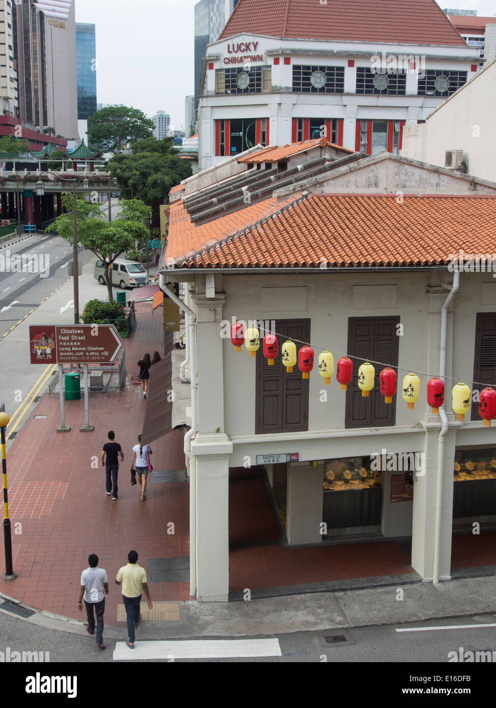 Shop-houses in Chinatown, Singapore Stock Photo - Alamy