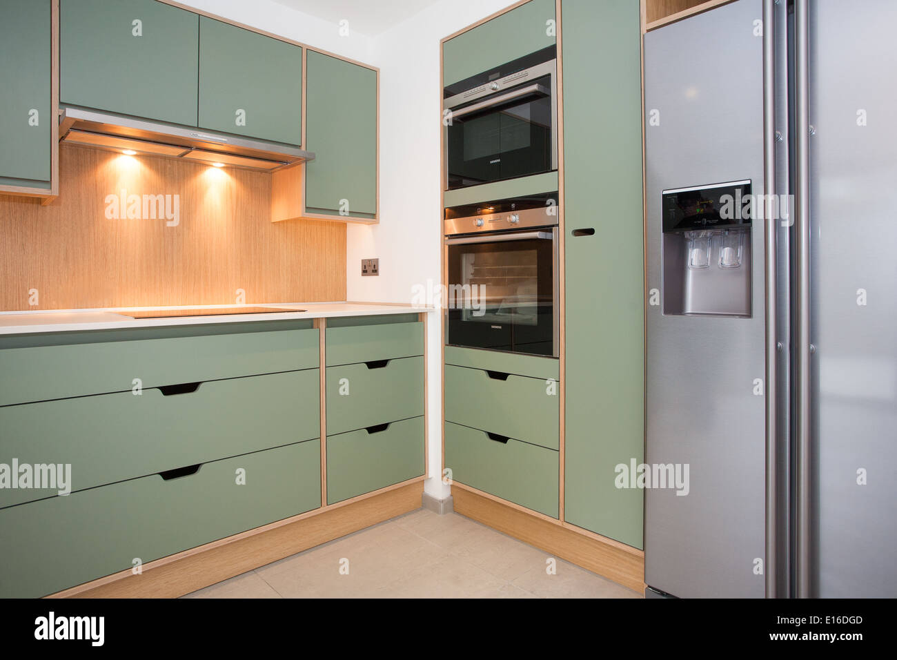 Kitchen in modern home, London, UK Stock Photo - Alamy