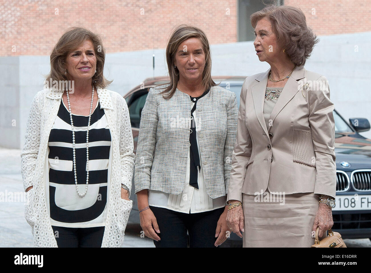 Queen Sofia, Madrid Mayor Ana Botella and Health Minister Ana Mato ...