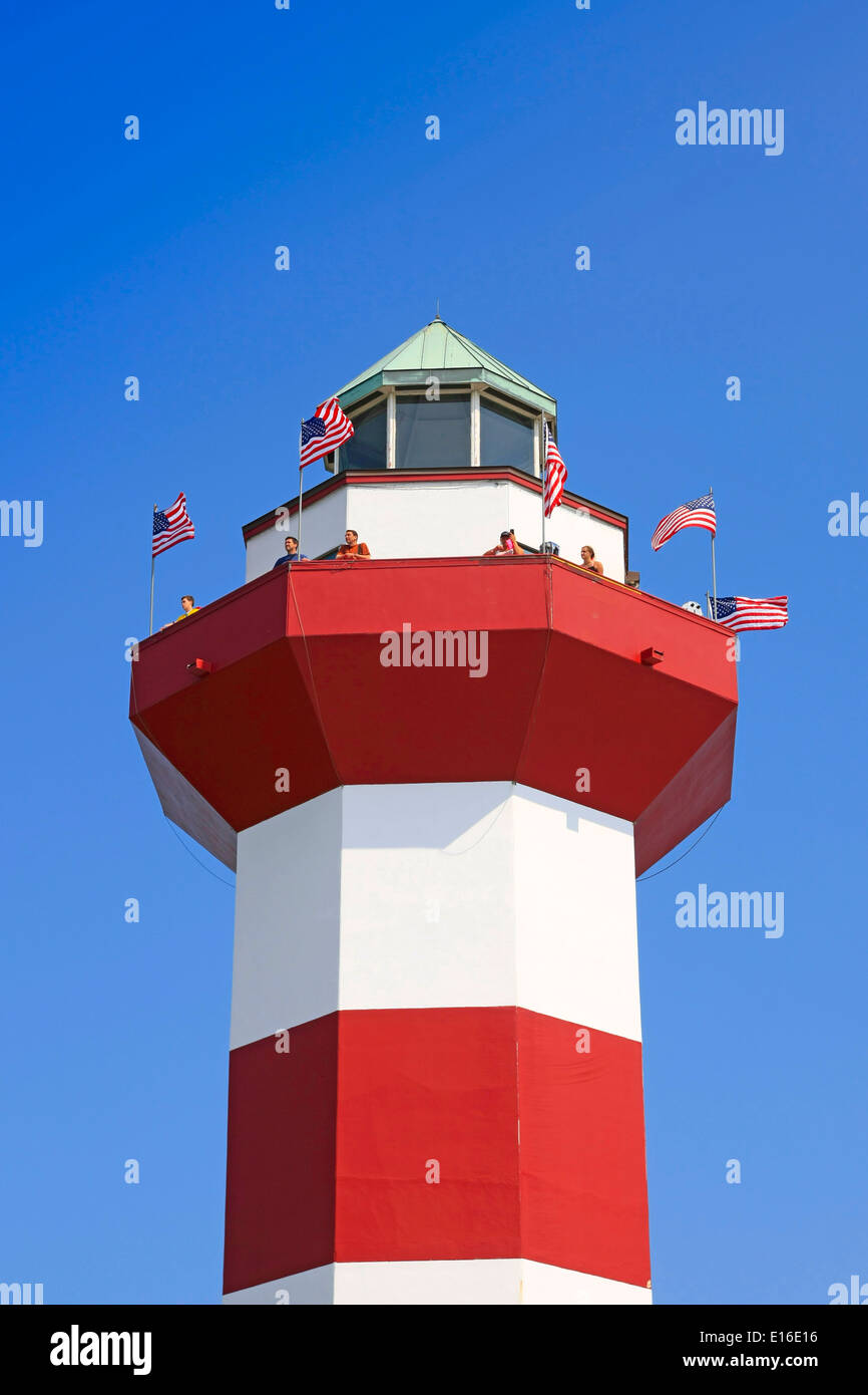 Harbour Town Lighthouse at the Sea Pines in Hilton Head SC Stock Photo ...