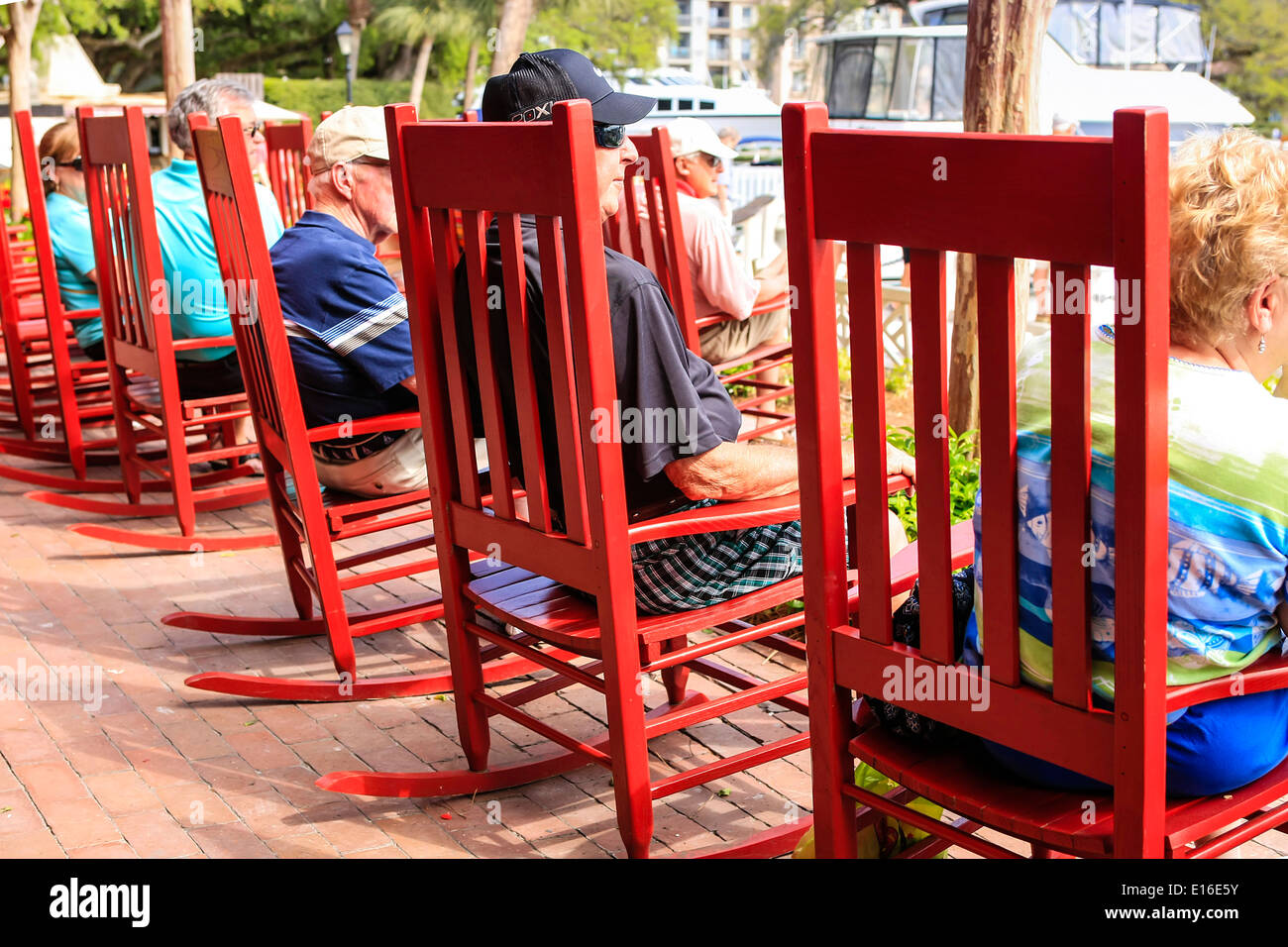 Group of Senior men and women enjoying a moment of relaxation in ...