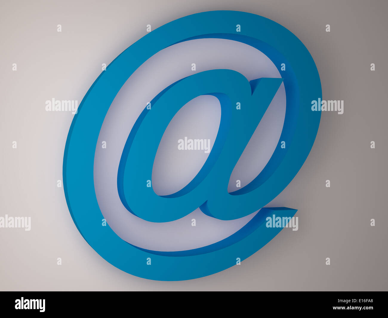 Blue E-mail sign Stock Photo - Alamy