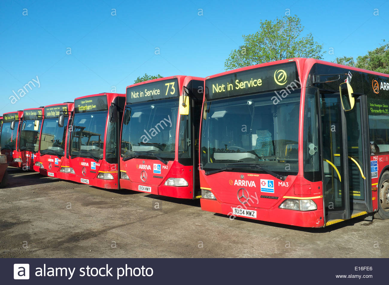 Buses In Line High Resolution Stock Photography and Images - Alamy