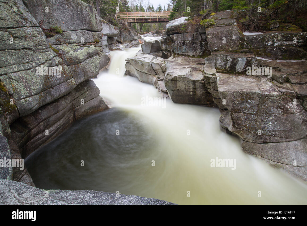Upper Ammonoosuc Falls, which are located along the Ammonoosuc River in ...