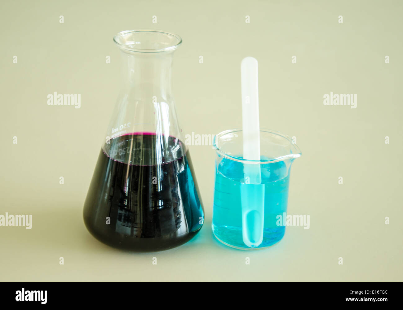 glass tube of liquid in laboratory Stock Photo - Alamy