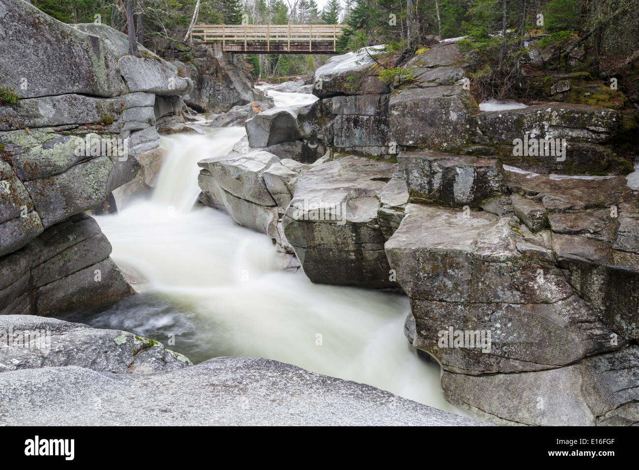Upper Ammonoosuc Falls, which are located along the Ammonoosuc River in ...