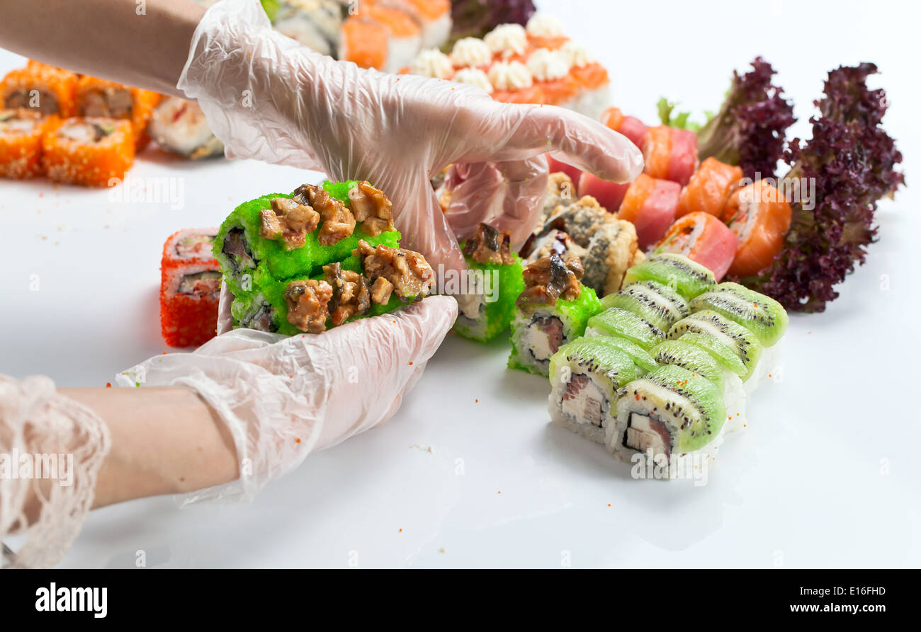 Japanese restaurant staff hi-res stock photography and images - Alamy