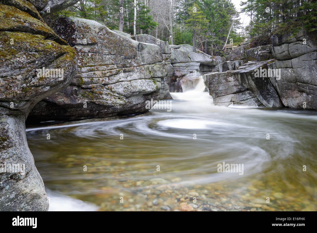 Upper Ammonoosuc Falls, which are located along the Ammonoosuc River in ...