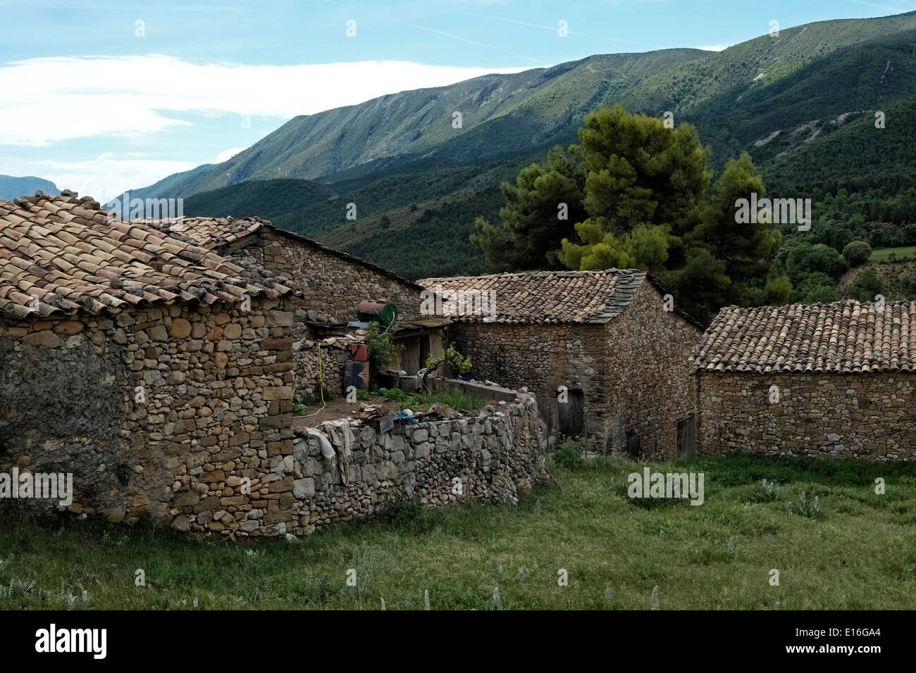 Rural scenery in Segarra region in the Province of Lleida at the ...