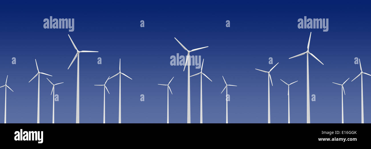 Wind turibines (isolated with clipping path Stock Photo - Alamy