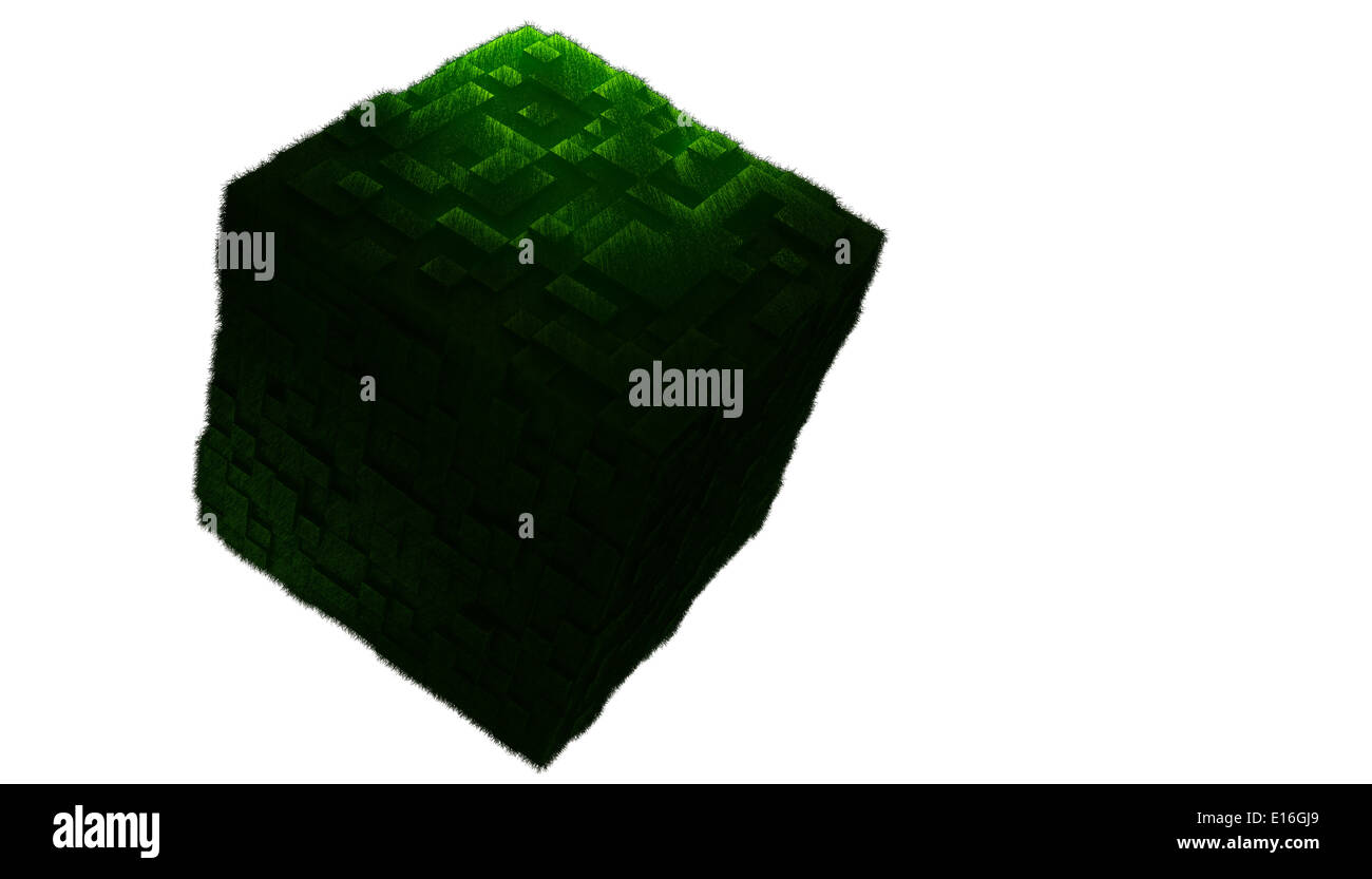 Abstract green grass 3d Cut Out Stock Images & Pictures - Alamy