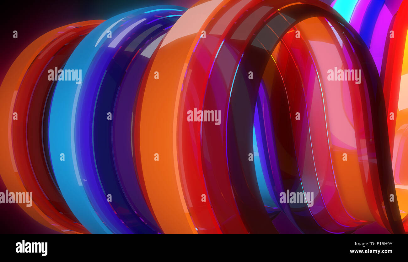 multi color curve shape Stock Photo - Alamy
