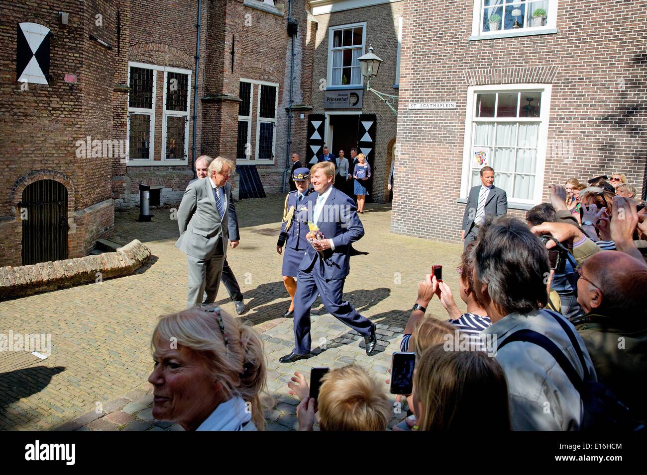 Delft, The Netherlands. 23rd May, 2014. King Willem-Alexander of The ...
