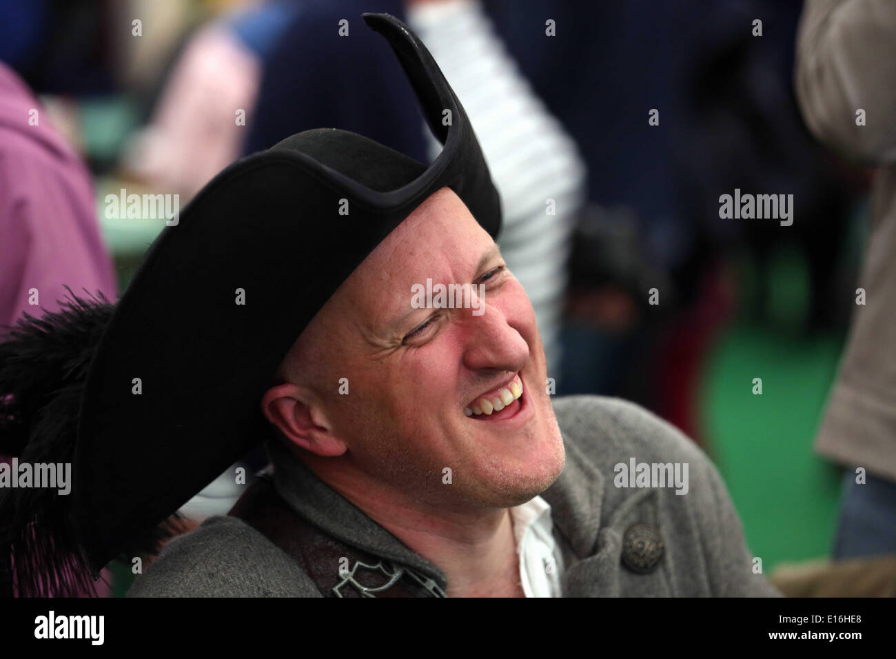 Hay on Wye, Powys, Wales, UK. 24th May, 2014. Pictured: Jonny Duddle in ...
