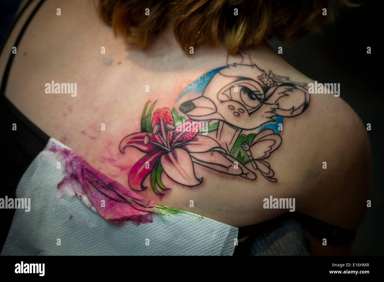 London, UK. 24th May, 2014. The Great British Tattoo Show 2014 in ...