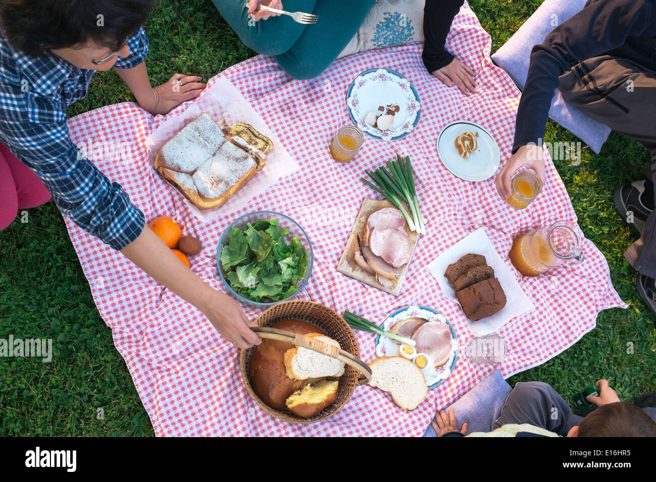 At the picnic Stock Photo - Alamy