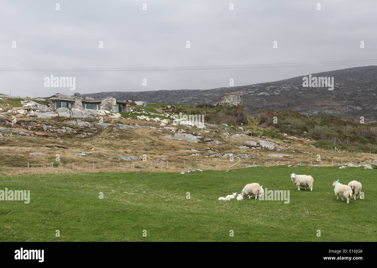 The Broch and the Rock house and the Borve lodge estate Isle of Harris ...