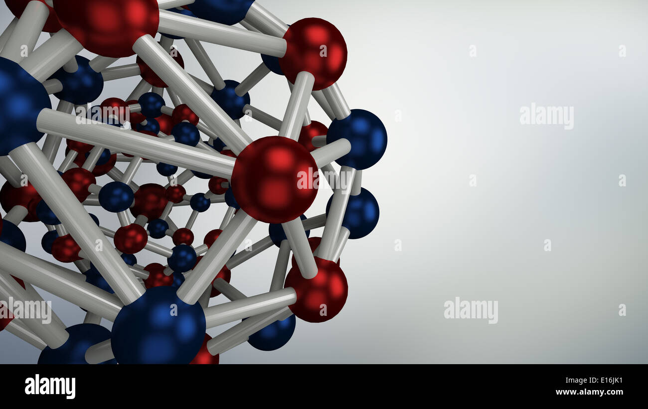 Abstract background with molecules spheres Stock Photo - Alamy